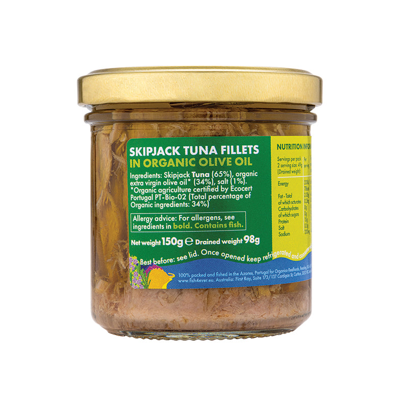 Skipjack Tuna Fillets in oil - Organico Realfoods