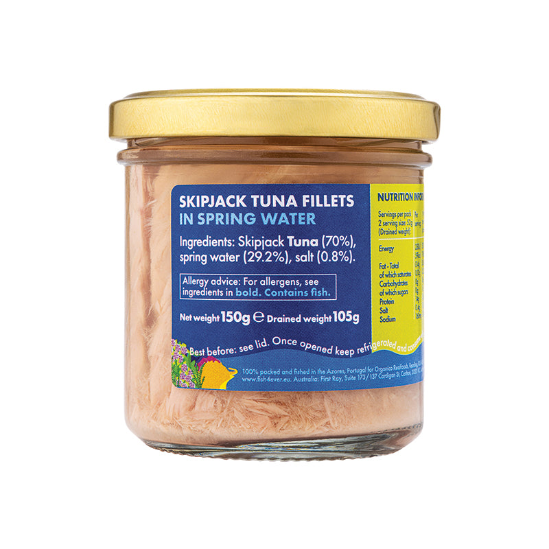 Skipjack Tuna Fillets in water - Organico Realfoods